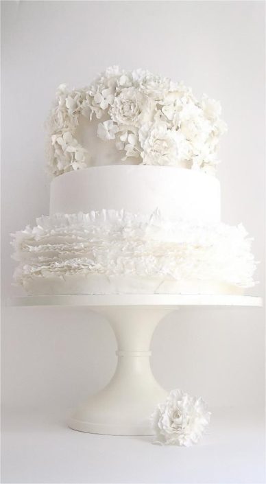 30 White Wedding Cake Designs That Will Leave You Wanting One